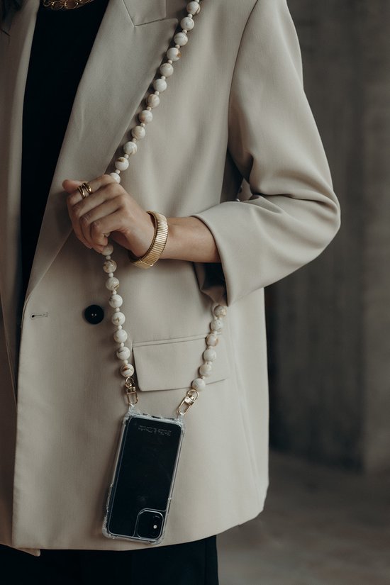 Dreamstate Short Phone Cord Mint & White | bol