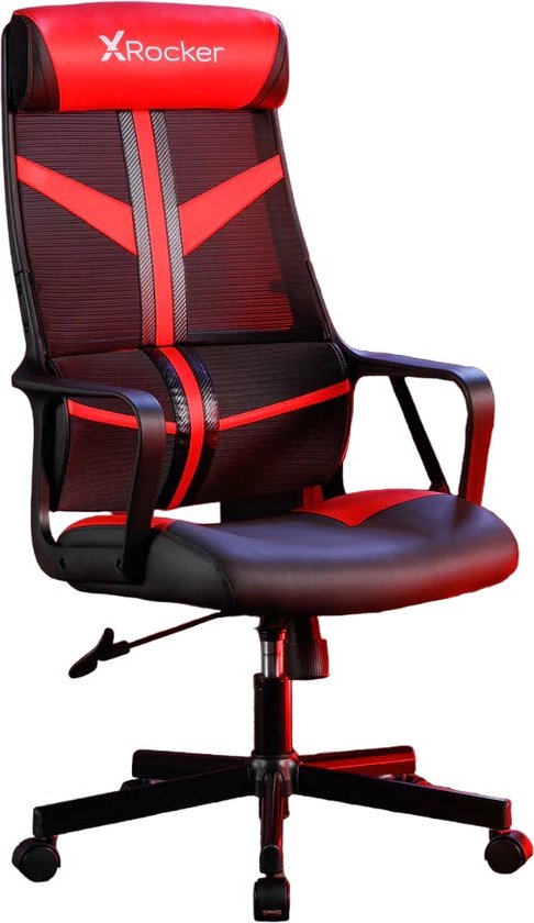 X-Rocker - Helix PC Gaming Mesh Stoel Rood | bol