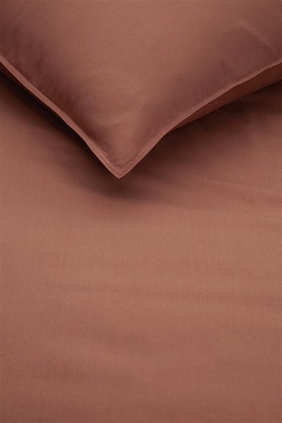 vtwonen Earth dekbedovertrek - Tweepersoons - 200x200/220 - Steenrood | bol
