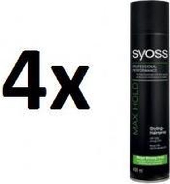 Syoss Hairspray - Max Hold - Voordeelverpakking 4 x 400 ml | bol