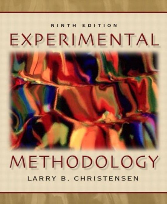 Experimental Methodology, Larry B. Christensen | 9780205393695 | Boeken ...