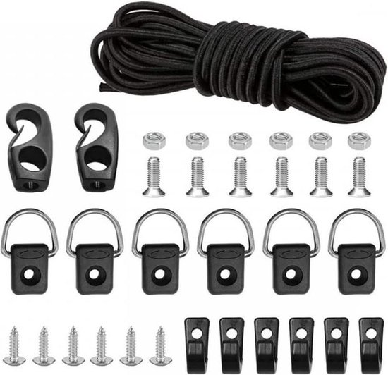 Kayak Deck Rigging Kit - 8 Foot Bungee Cord - Uitgebreide Deck Kit - D ...