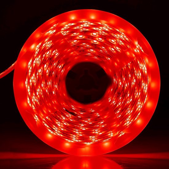 Rood LED Strip Licht - Flexibel Waterdicht Zelfklevend - 16.4ft/5M 12V ...