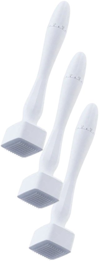 3x Haarvast Dermastamp - Derma Stamp - 140 Naalden – Verstelbaar (0,3mm ...