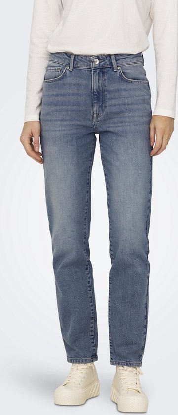 Only Emily Stretch Straight Ankle Fit Dot308 Jeans Met Hoge Taille ...