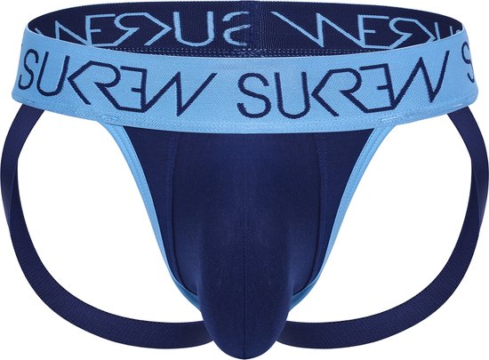 SUKREW Jockstrap Marine - MAAT XXL - Heren Ondergoed - Jockstrap voor Man - Mannen Jock | bol