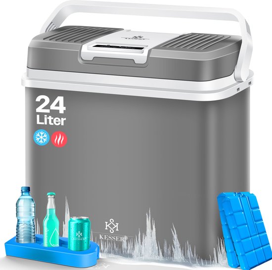 KESSER® Thermo-Elektrische Koelbox 24L Koelt & Verwarmt - Koelbox elektrisch 12V en... | bol
