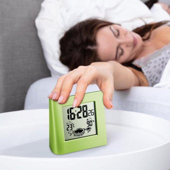 Alarm Clock Eco-Friendly and Solar-Powered with Weather Forecast ...