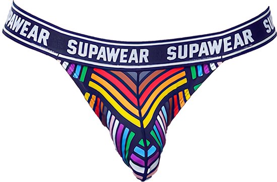 SUPAWEAR POW Thong Rainbow - MAAT L - Heren Ondergoed - String voor Man ...