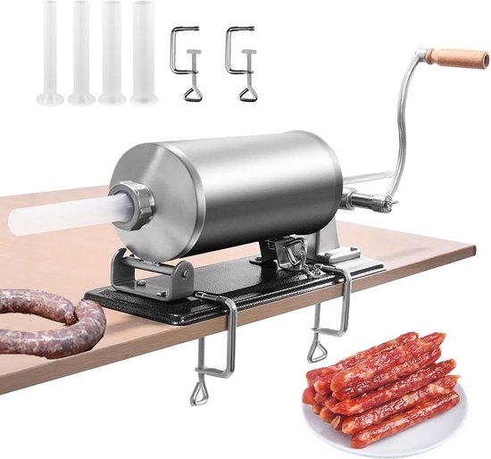 Handmatige Worstvulmachine van Roestvrij Staal - Voor Zelfgemaakte ...