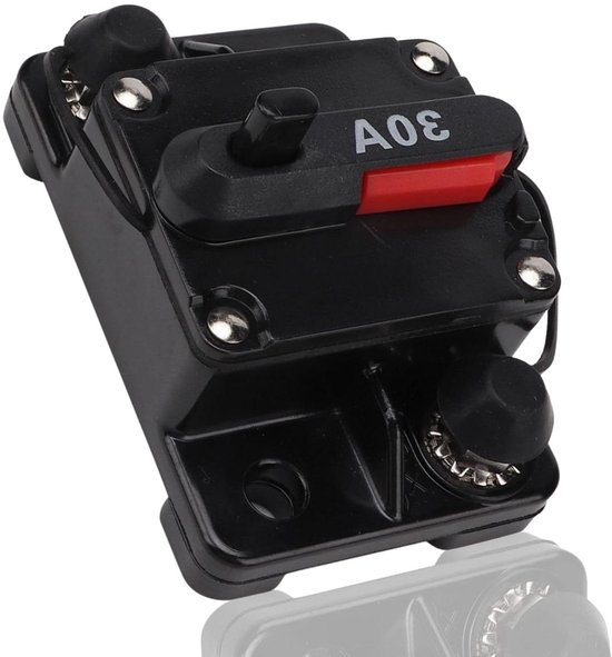 Fuse Reset Circuit Breaker Holder for Car Boat Fuses 12V 30A | bol