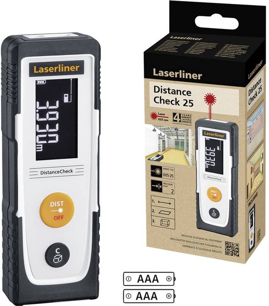 Laserliner DistanceCheck Laserafstandsmeter 25 m | bol