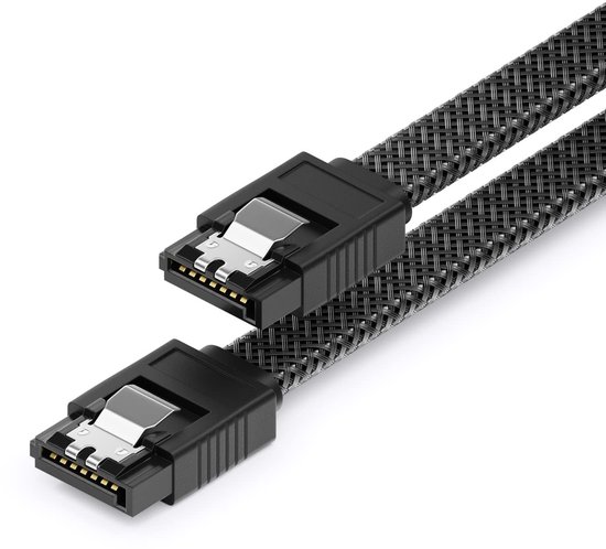 60 cm SATA 3 Kabel - Nylon Data Kabel voor Moederbord en Harde Schijf ...