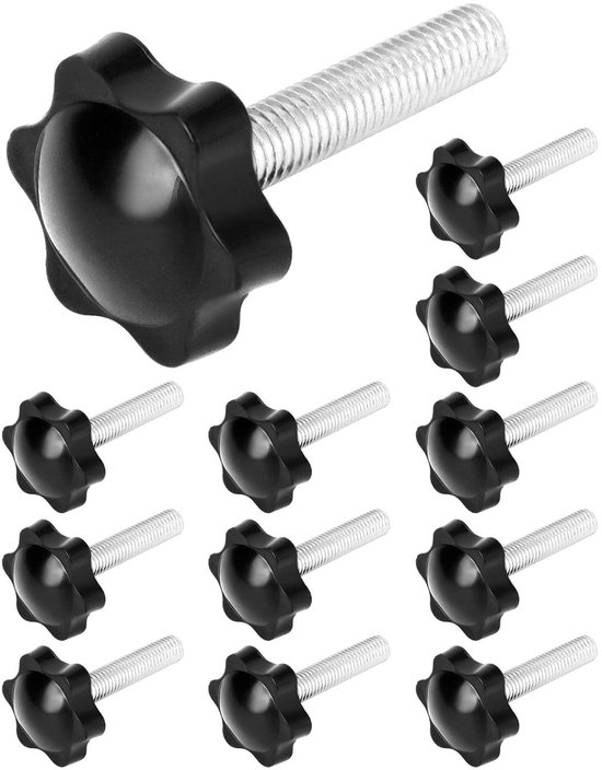 Pak van 12 stergreepschroeven M8 x 40 mm klemschroef vleugelschroef ...