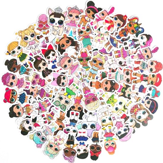 L.O.L. Surprise! Stickers - 50 Stuks - Stickers Laptop - LOL Stickers ...