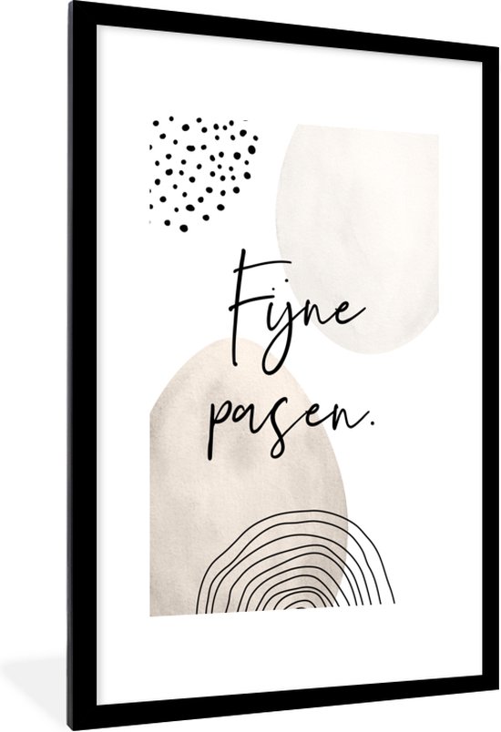 Fotolijst incl. Poster - Spreuken - Fijne Pasen - Paasdecoratie ...