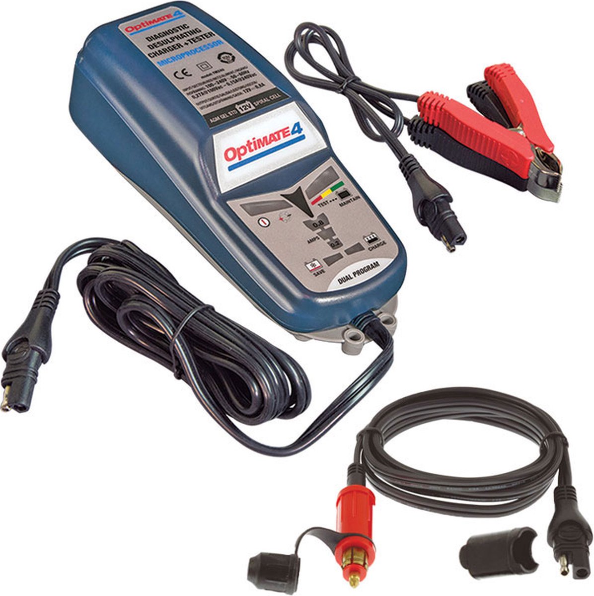 Tecmate Optimate 4 Dual CAN-bus 0,8A - 12V Acculader Druppellader voor Scooter / Motor | bol.com