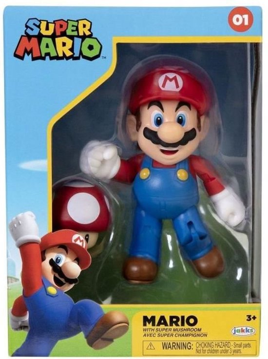 Jakks – Super Mario With Super Mushroom | bol.com