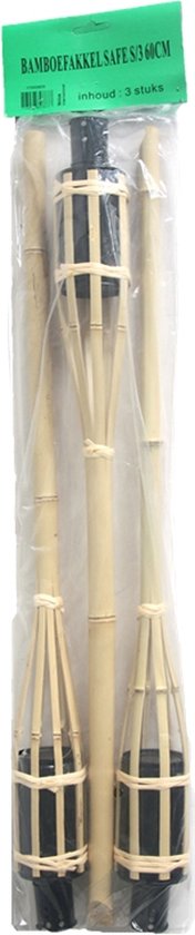 Esschert Design Tuinfakkel 6 X 62,5 Cm Bamboe Naturel 3 Stuks | bol.com