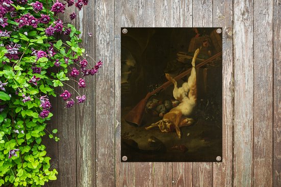 Butin de chasse au lièvre mort - Peinture de Melchior d'Hondecoeter ...
