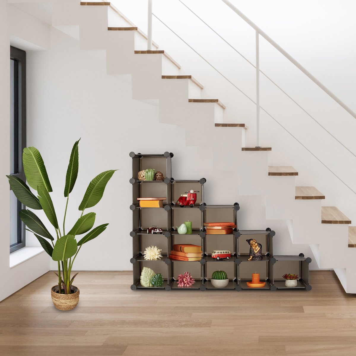 Relaxdays vakkenkast met 15 vakken - room divider - modulaire kast ...