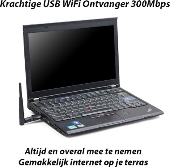 Krachtige USB WiFi Ontvanger 300Mbps voor PC en Laptop | bol