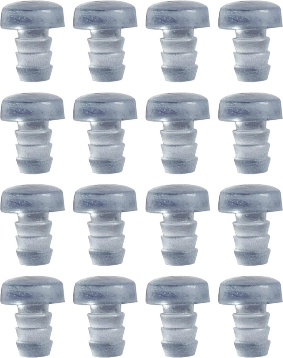 Set van 150 pvc dopjes, buffers, deurdempers (type 2, transparant, 5 mm ...