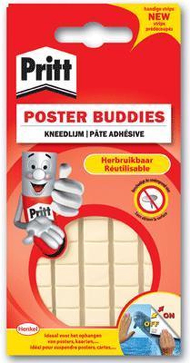 Plak gummetjes/kneed lijm 285 stuks - Bevestigings kneedlijm/plakkers | bol