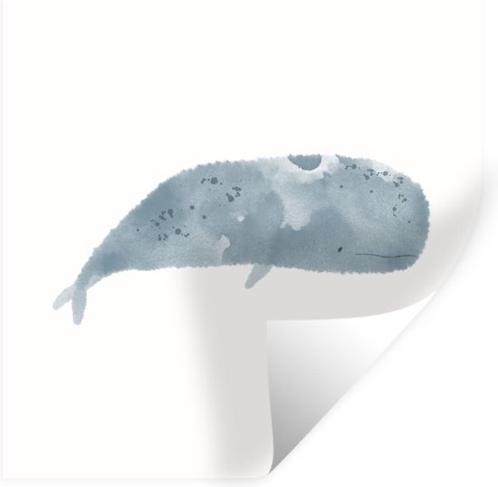 Muurstickers - Sticker Folie - Potvis - Zeedieren - Waterverf - 120x120 ...
