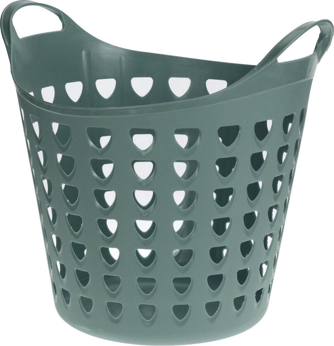 Set de 2x paniers à linge souples ronds verts 26 litres - Paniers à ...