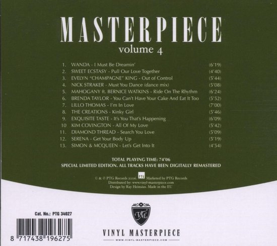 Various Artists - Masterpiece Volume 4 (CD), various artists | Muziek | bol