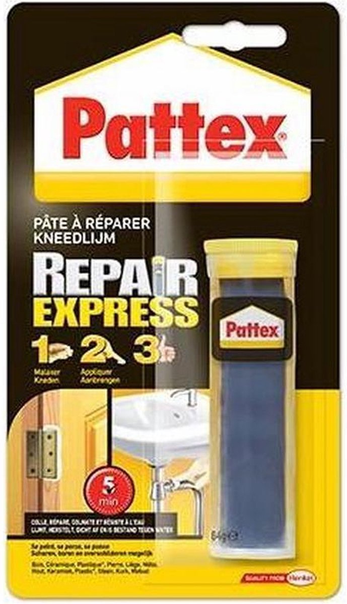 Pattex Reparatiepasta Kneedlijm Repair Express 64 g - Reparatielijm ...