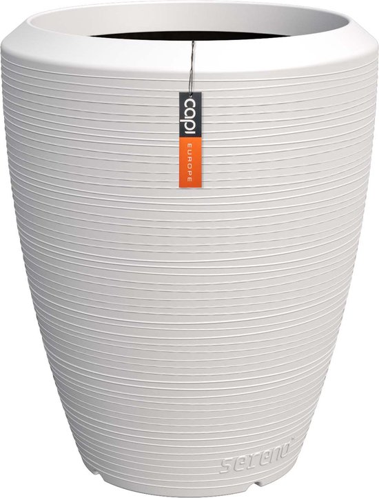 Capi Europe - Vaas elegant Arc Granite - 51x59 - Wit - Bloempot Voor ...