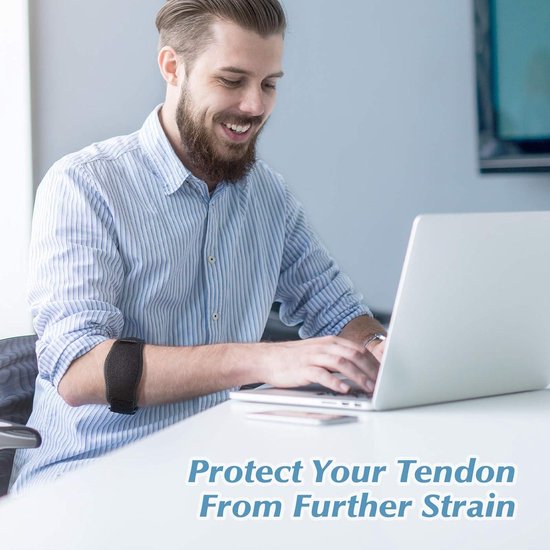 2 x Adjustable Non-Slip Tennis Elbow Bandage EVA Cover Unisex Grey ...