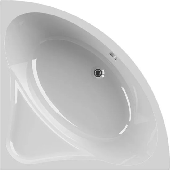 Allibert DIVA HOEK Hoekbad Wit glans 135 x 135 x 52,5-54 cm | bol
