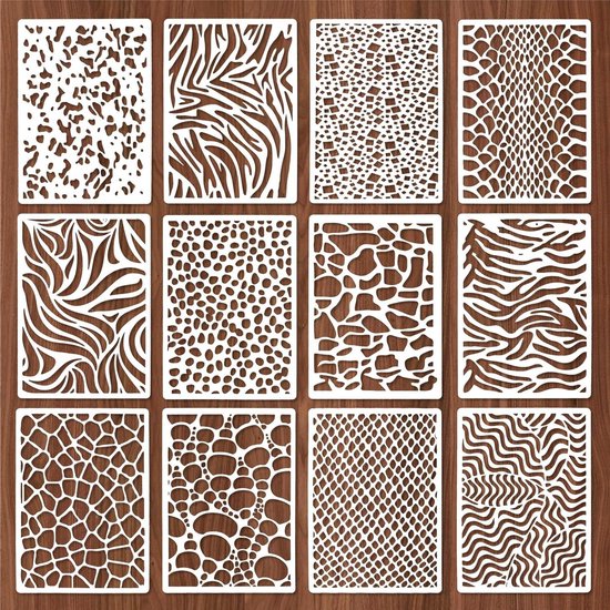 Stencils for Crafting - Reusable Texture Templates for Painting ...