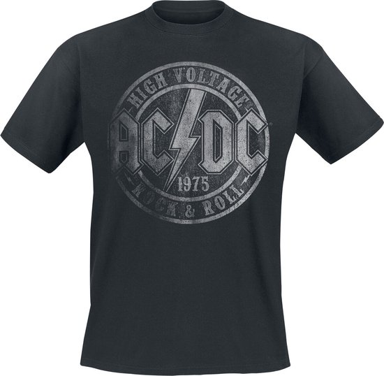 AC/DC High Voltage 1975 T-shirt zwart L - Katoen - Band merch, Bands | bol