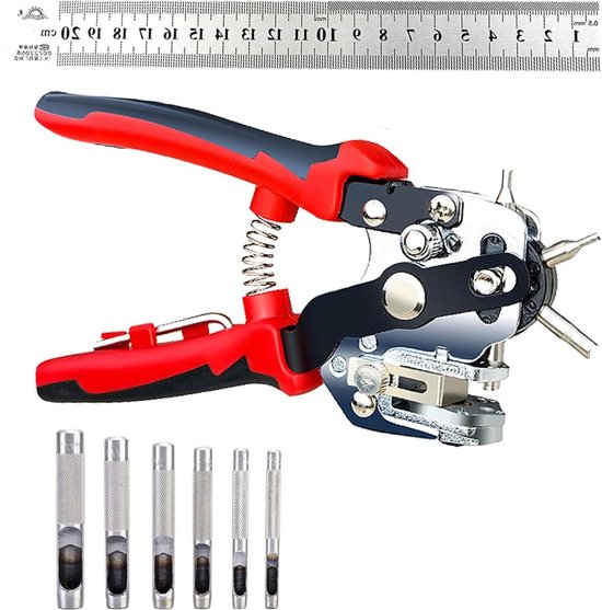 Riemgattang tangset voor stansen met rechte rand - V-vorm - perforator ...