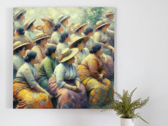 Olieverf dikke dames schilderij | Voluptueus genot: weelderige dames ...