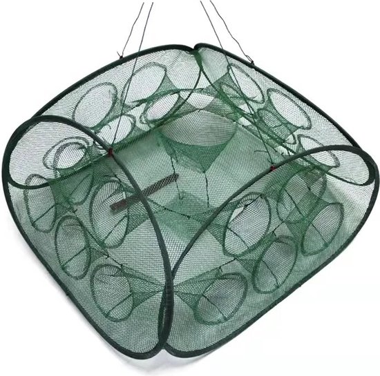 Rivierkreeft mega vis fuik 21 gaten | Kreeftenfuik - Fuik ...