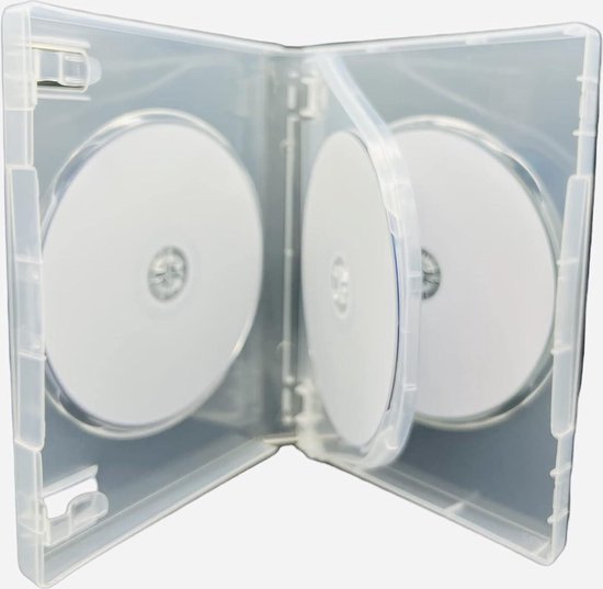 Multicase CD/DVD Storage - 3 schijven - 27mm dik - Transparant - 10 ...