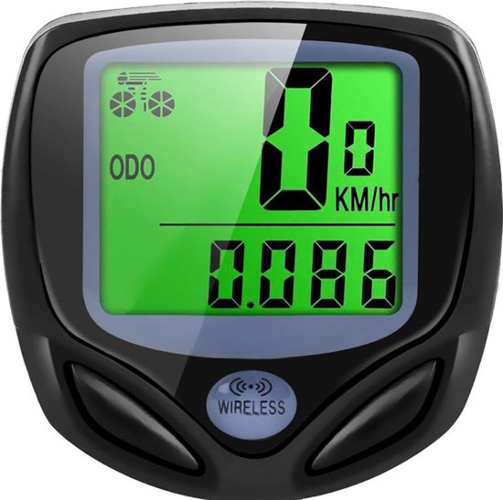 Kilometerteller Fiets - Fietscomputer Draadloos - Snelheidsmeter Fiets ...