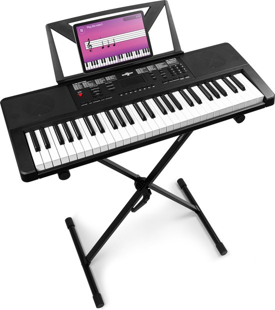 MAX Rhapsody54 keyboard met 54 toetsen - Keyboard set met standaard en ...