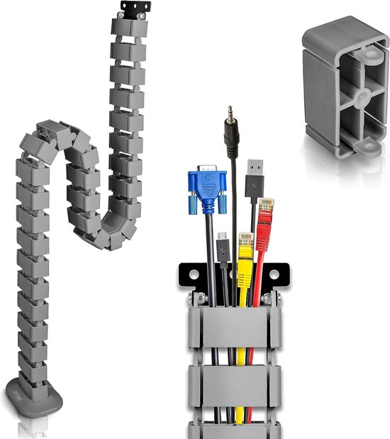 130 cm Cable Management Spine for Sit-Stand Desk - Height-Adjustable ...