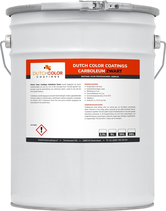 DCC Carboleum - 2.5L - Zwart | bol
