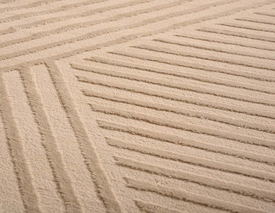 Scadinavisch vloerkleed - Serene Runa beige 80x150 cm | bol