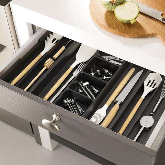 Uitbreidbare Besteklade Organizer voor Keukenlades - Verstelbare ...