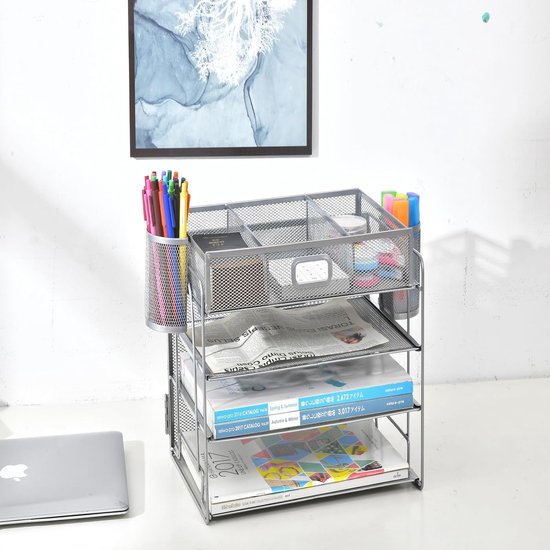 Luvetrex ® Multifunctioneel Bureau-Organizer Met 4 Lagen En Lade Voor Thuis En Kantoor | bol