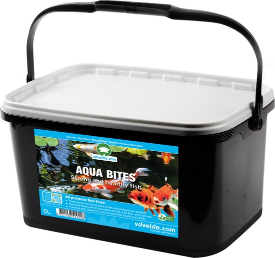 vdvelde.com - Koivoer: AQUA BITES - 100% Natuurlijk Koi Karper Visvoer ...