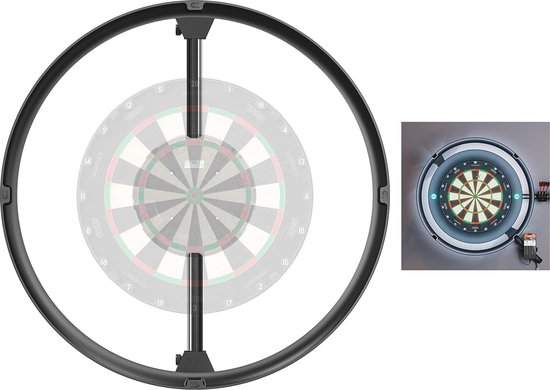 Modulair Dartbord Montagesysteem met LED Verlichting en Accessoires | bol
